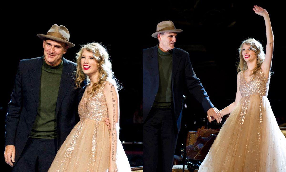 Taylor Swift and James Taylor Perform "Fire and Rain" at Madison Square ...
