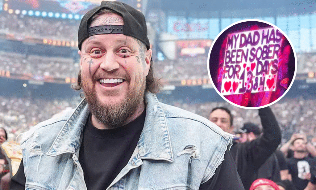 Jelly Roll Jumps Off Stage To Celebrate Fan’s 1,384 Days Of Sobriety At ...