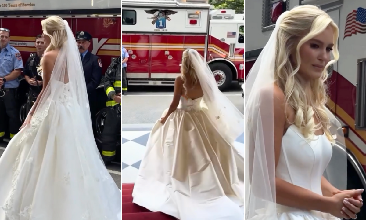 Bride Honoring 9/11 Hero Father Brought To Tears As His Firehouse Shows ...