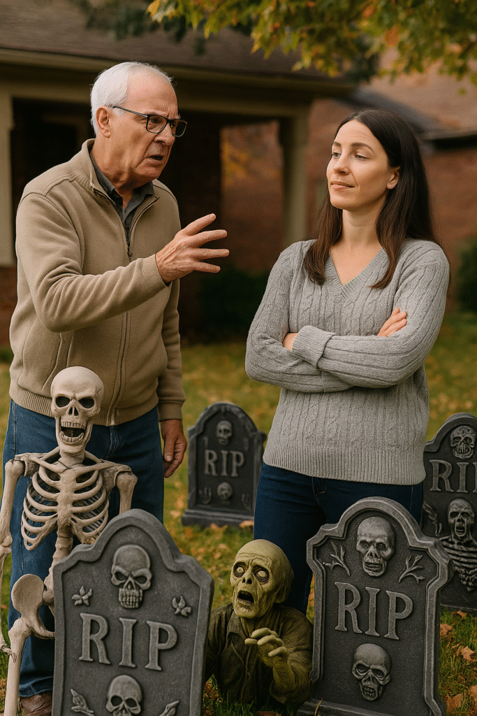 Neighbor’s Hilarious Response to Halloween Decorations Goes Viral ...